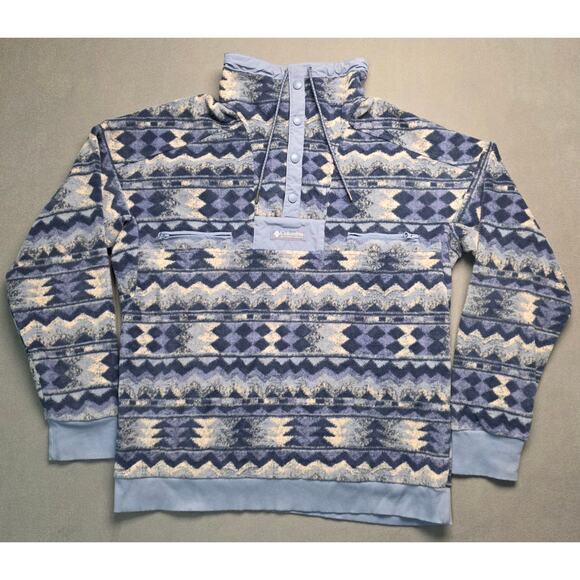 Columbia | Jackets & Coats | Vintage Columbia Mens Medium Fleece Aztec ...